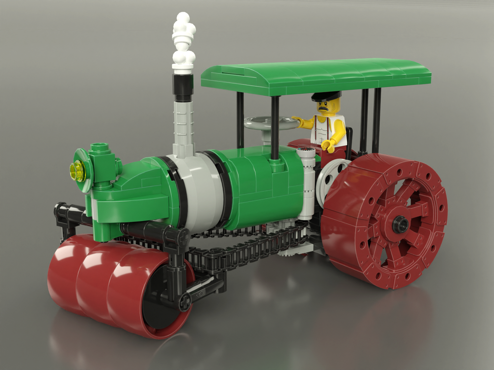 LEGO MOC Vintage Steamroller by Dongeraldo | Rebrickable - Build with LEGO