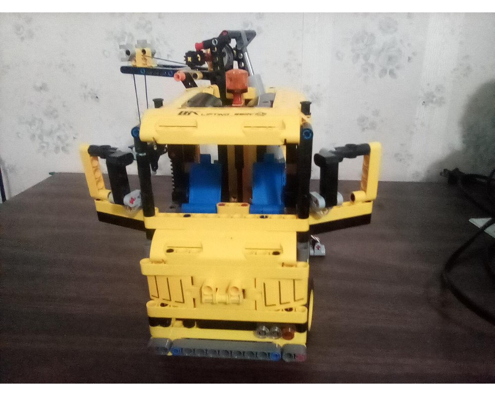 Lego Moc 42108 Flatbed Truck With Crane V2 By Boomdidit Rebrickable