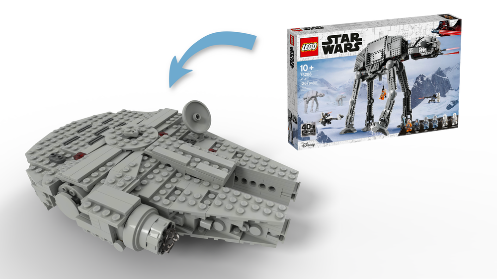 LEGO MOC 75288 - Millennium Falcon by Nodrap | Rebrickable - Build with ...