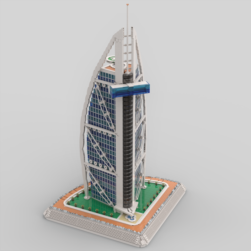 LEGO MOC BURJ AL-ARAB by @lucapetraglia.it | Rebrickable - Build with LEGO