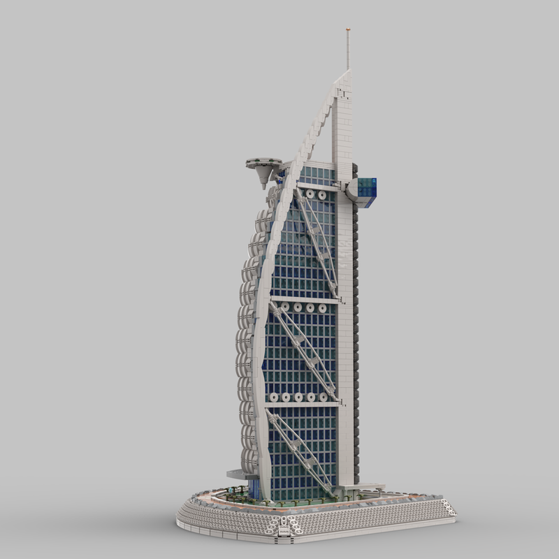 LEGO MOC BURJ AL-ARAB by @lucapetraglia.it | Rebrickable - Build with LEGO