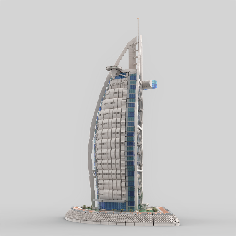 LEGO MOC BURJ AL-ARAB by @lucapetraglia.it | Rebrickable - Build with LEGO