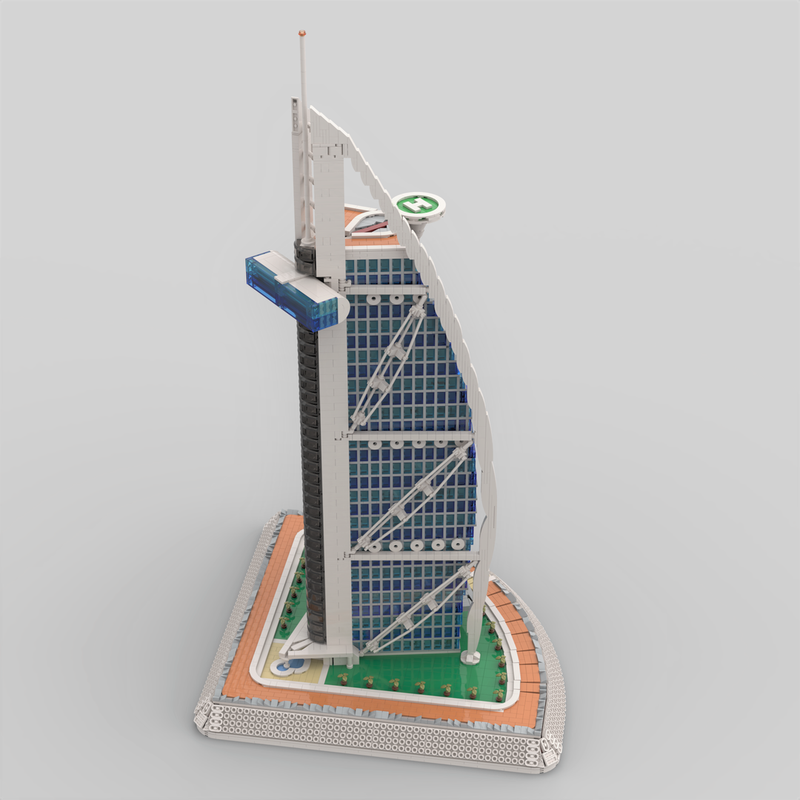 LEGO MOC BURJ AL-ARAB by @lucapetraglia.it | Rebrickable - Build with LEGO