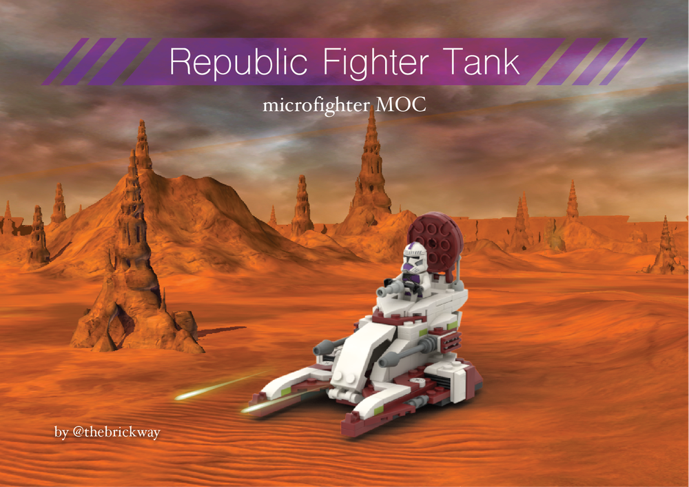 LEGO MOC Republic Fighter Tank by thebrickway | Rebrickable - Build ...