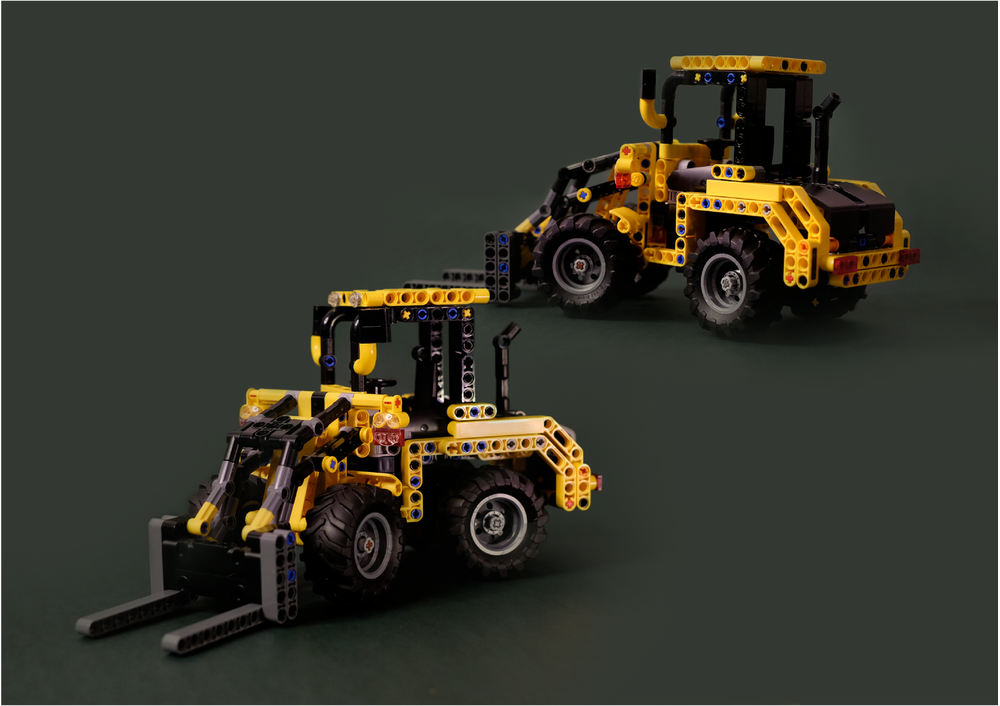 LEGO MOC 42122 - Compact Wheel Loader with Fork by Casual.lego.enjoyer ...