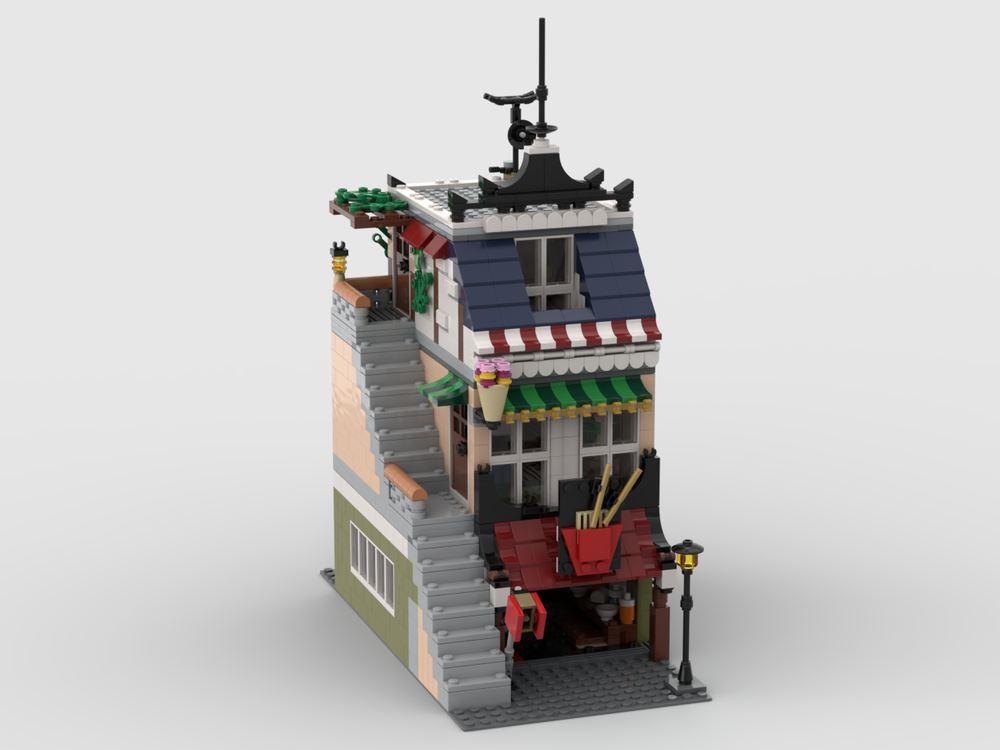 LEGO MOC Ramen House and Gift Shop by Noobricks | Rebrickable - Build ...