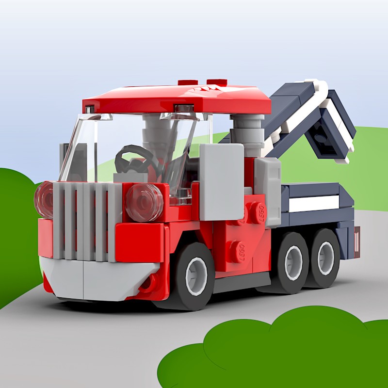 LEGO MOC The 2441 Tow Truck by matthouse | Rebrickable - Build with LEGO