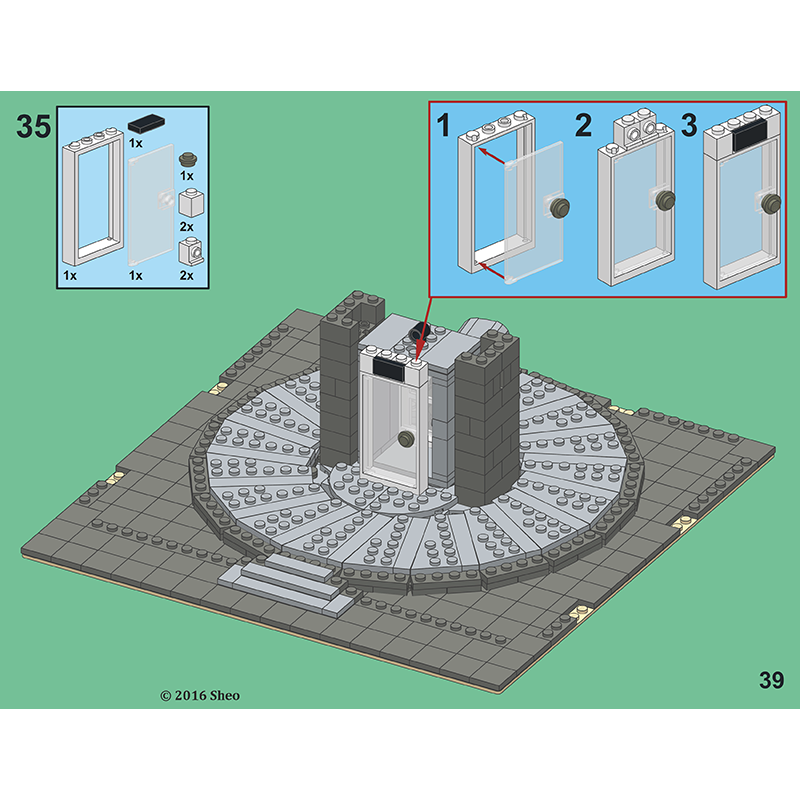 LEGO MOC Nuclear Building by sheo | Rebrickable - Build with LEGO