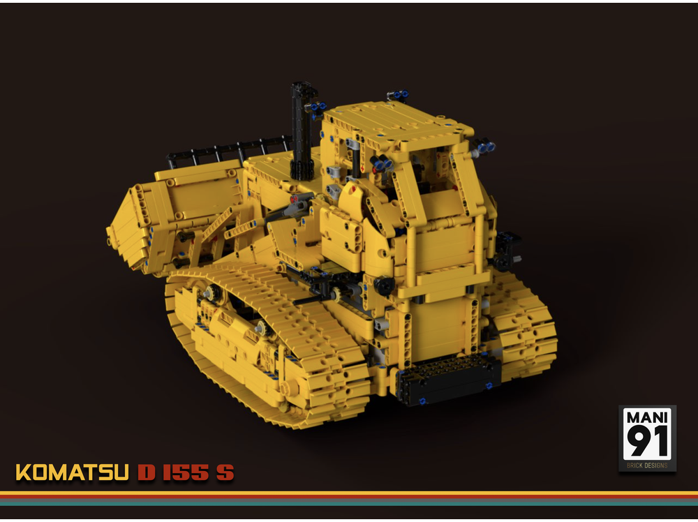LEGO MOC-113605 Komatsu D155S Crawler Loader by Mani91 | Rebrickable ...