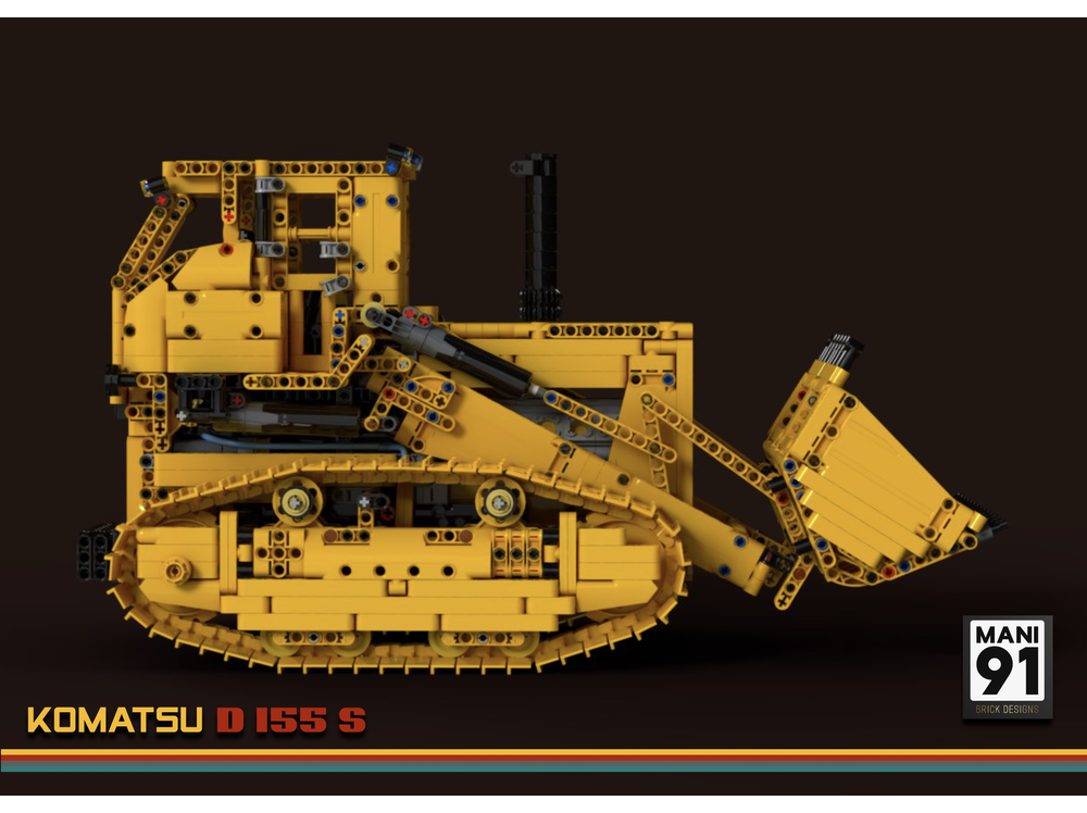 LEGO MOC-113605 Komatsu D155S Crawler Loader by Mani91 | Rebrickable ...