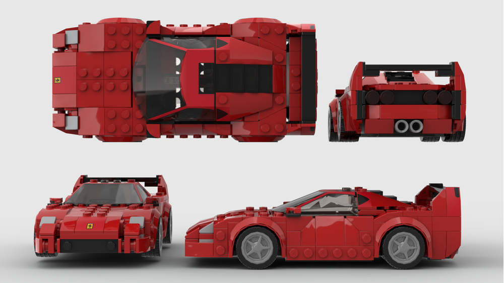 LEGO MOC 76895 F40 Redefined by Schwimpy | Rebrickable - Build with LEGO