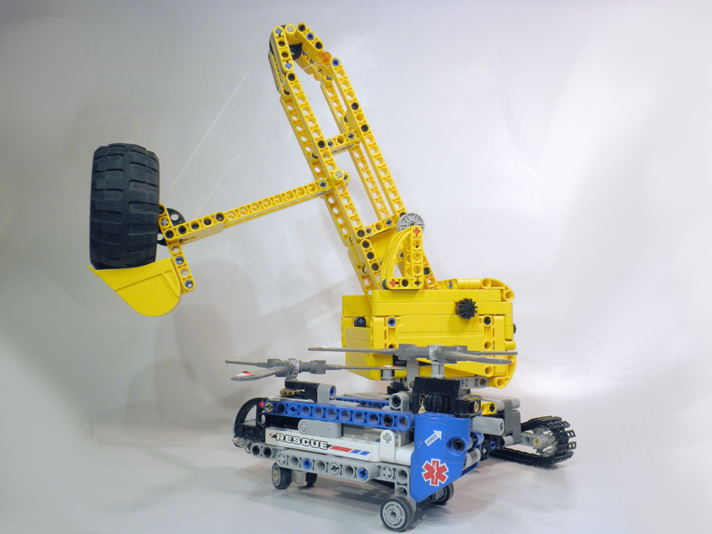 LEGO MOC Rope Shovel Excavator by The0 | Rebrickable - Build with LEGO