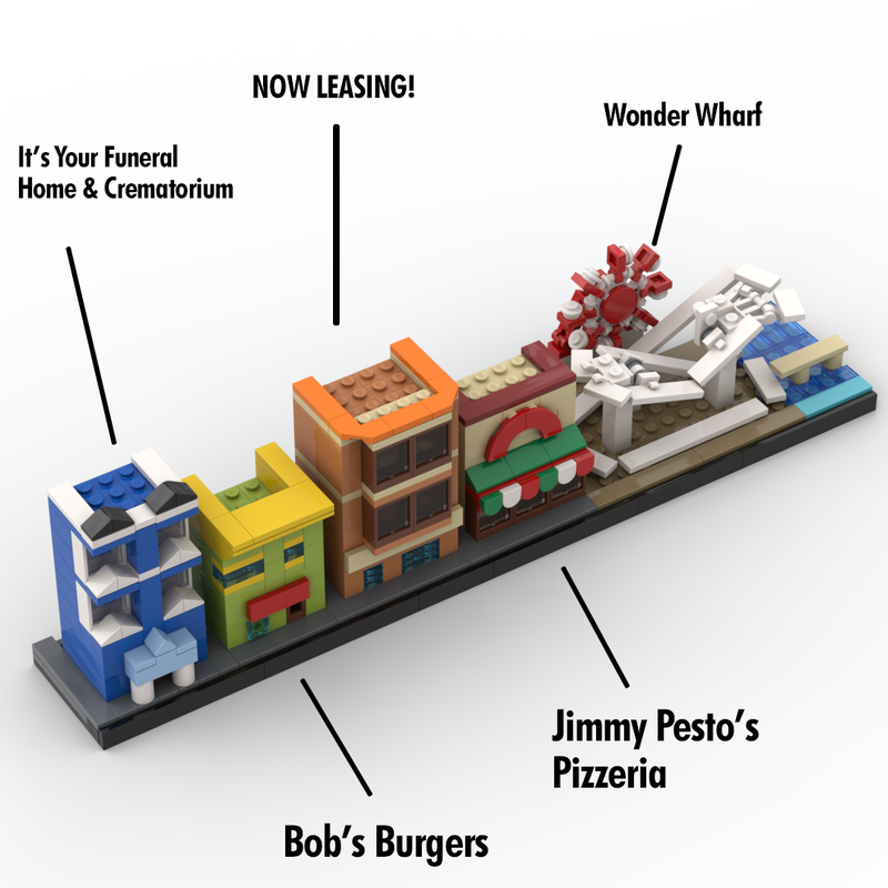 LEGO MOC Bob's Burgers skyline by bootbricks | Rebrickable - Build with ...