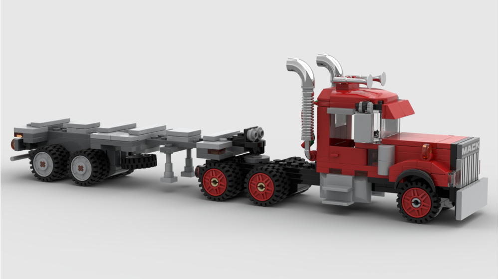 LEGO MOC Mack Superliner and Skeleton Trailer by Rocket Racer318 ...