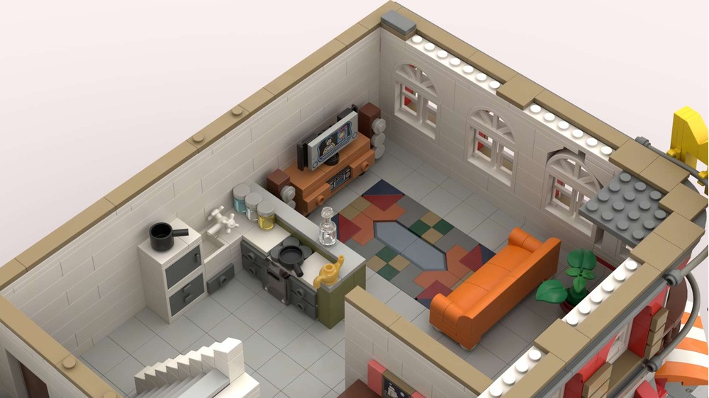 LEGO MOC Modular Building "Gym with Apartement" by pommesbein ...