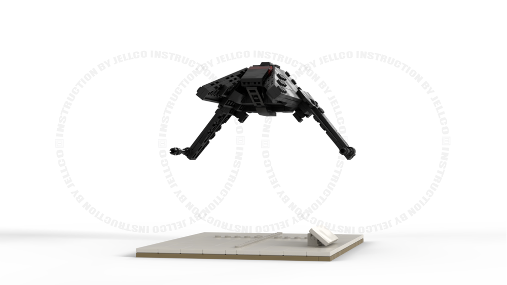 Lego Moc Micro Size Inquisitor Transport Scythe By Jellco Rebrickable