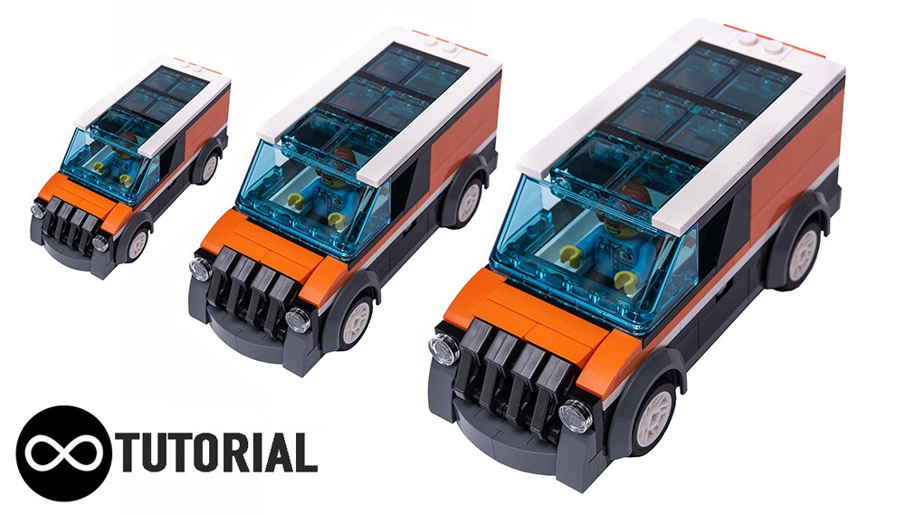 LEGO MOC Orange VAN by Keep On Bricking | Rebrickable - Build with LEGO