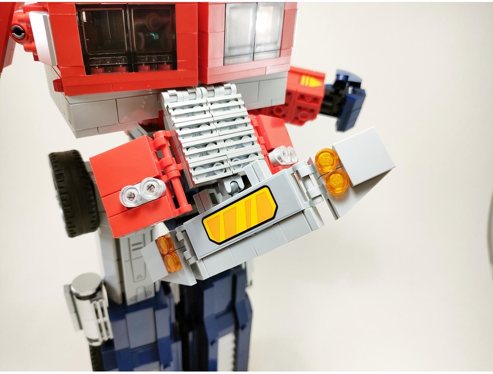 LEGO MOC Optimus Prime front redesign. No more removing parts! by ...