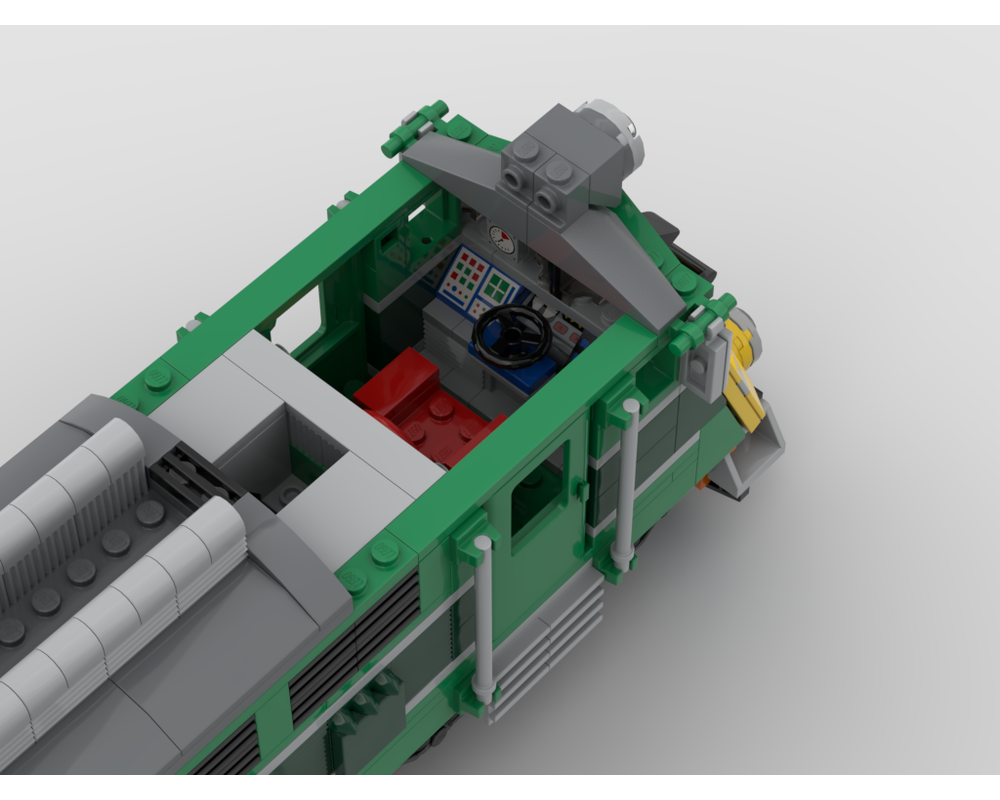 Lego Moc Ep 07 Locomotive By Symbioza Rebrickable Build With Lego