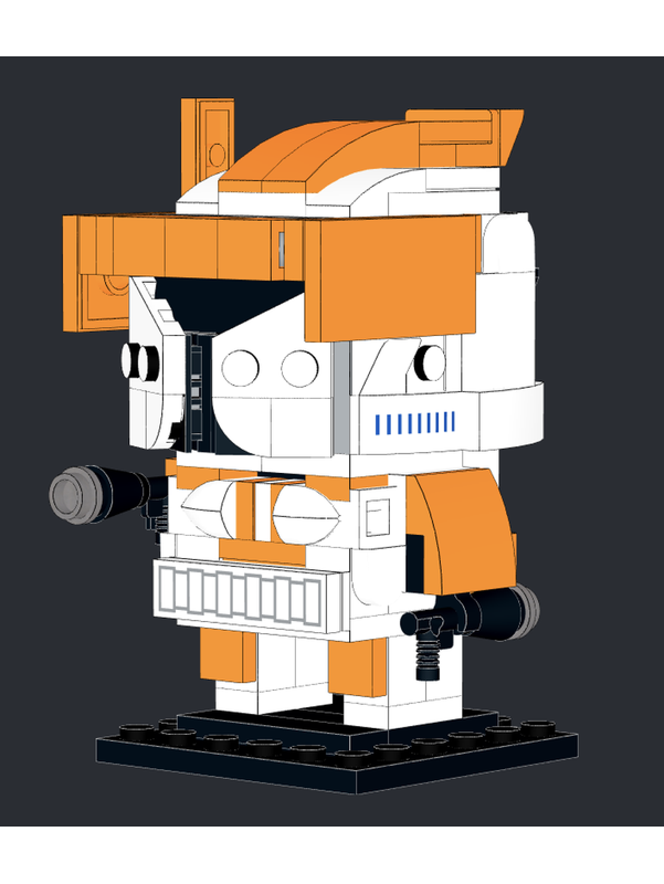 LEGO MOC Commander Cody Brickheadz by Eggs | Rebrickable - Build with LEGO