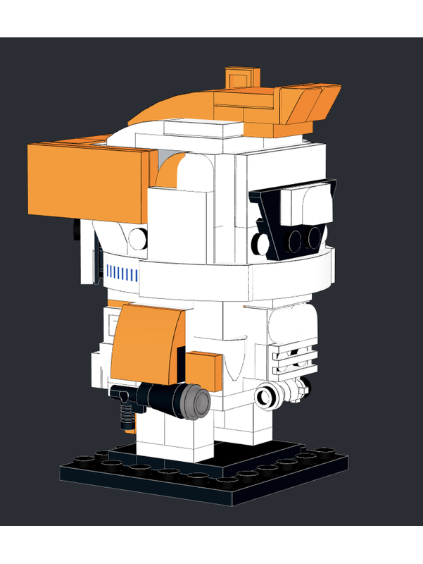 LEGO MOC Commander Cody Brickheadz by Eggs | Rebrickable - Build with LEGO