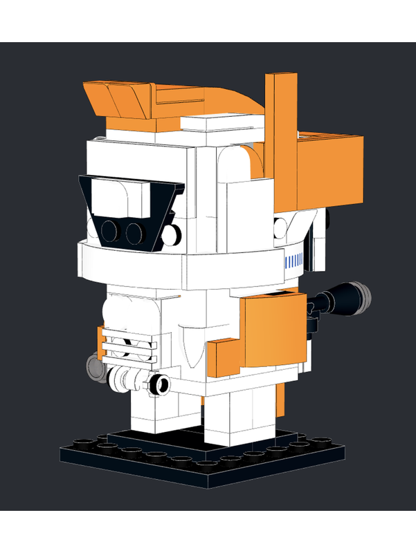 LEGO MOC Commander Cody Brickheadz by Eggs | Rebrickable - Build with LEGO