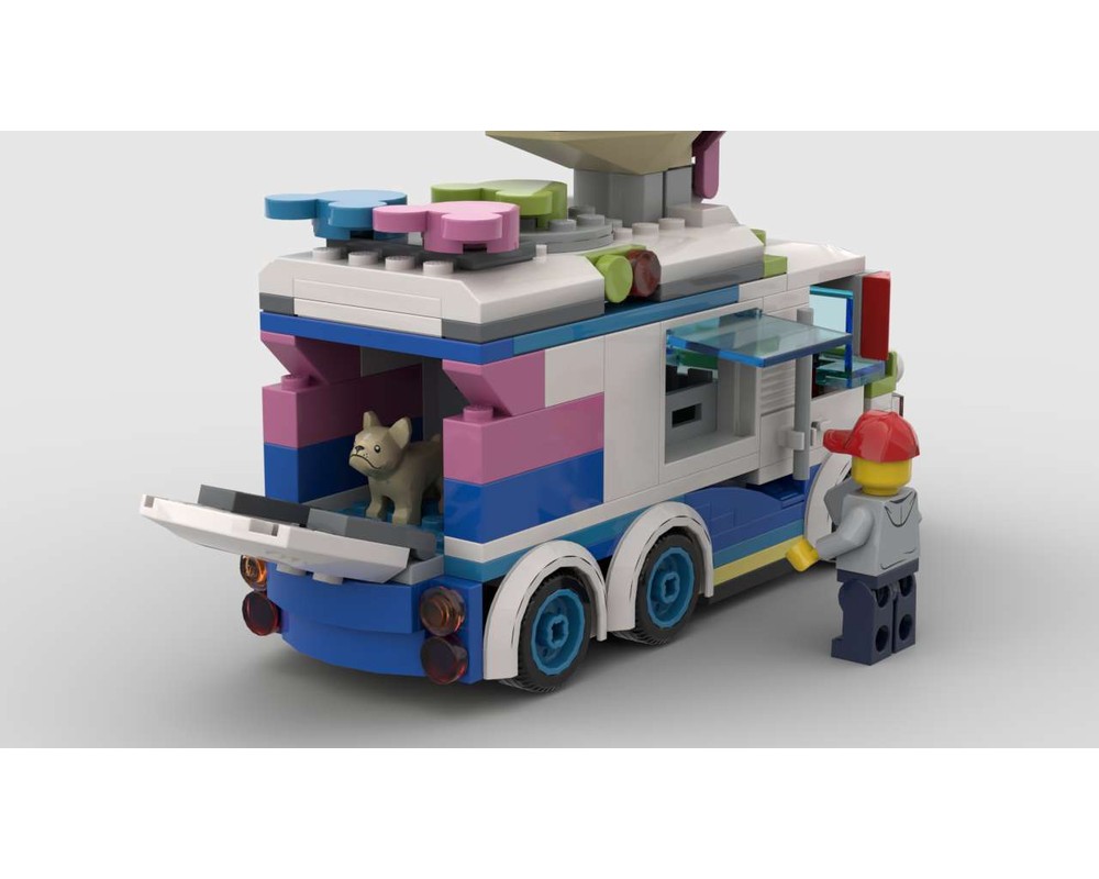 Lego Moc Ice Cream 6x4 Truck 60314 Alternate Build By Doppiopug