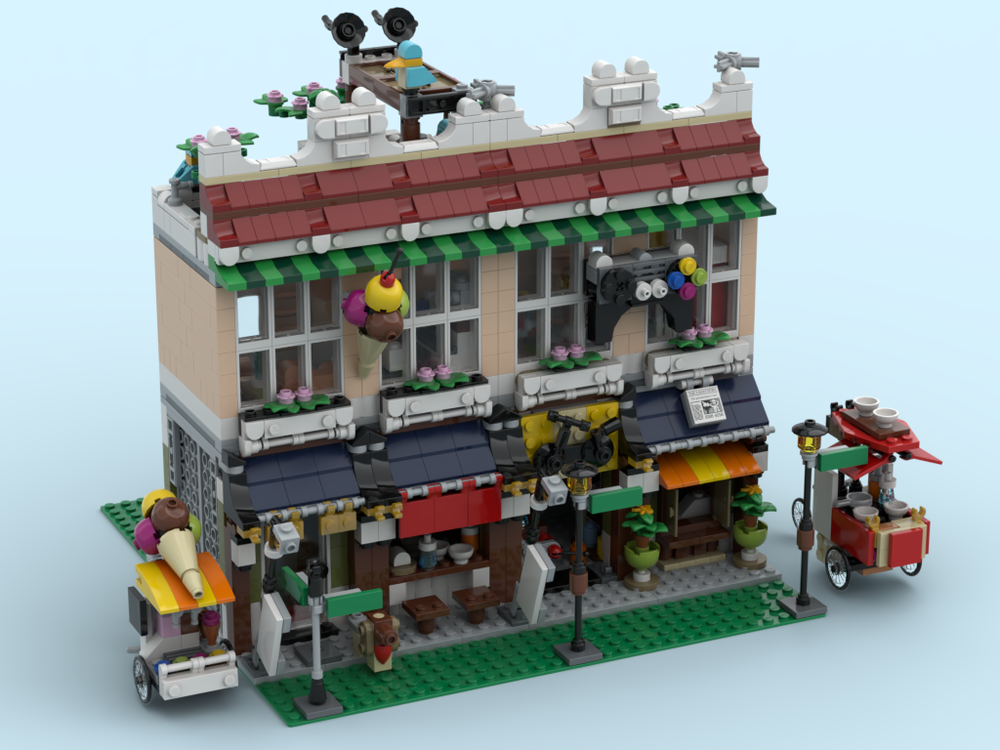 LEGO MOC Arcade & Bike Repair Shop by Brick Artisan | Rebrickable ...