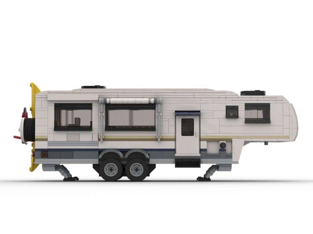 LEGO MOC Toy Tundra and Fifth Wheel Camper by IBrickedItUp ...