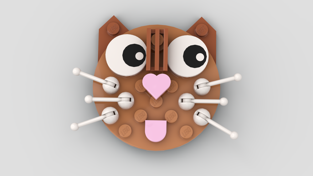 LEGO MOC Cat face by ervit | Rebrickable - Build with LEGO