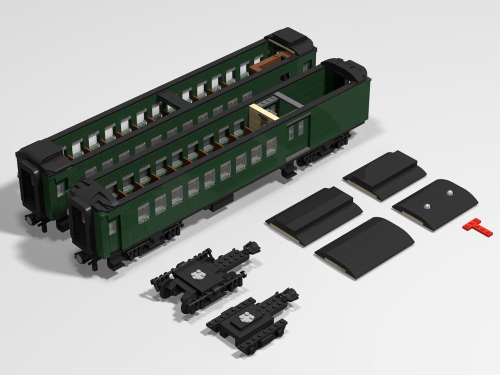 LEGO MOC Generic 65' Suburban Coaches (1:48) by MGDawson | Rebrickable ...