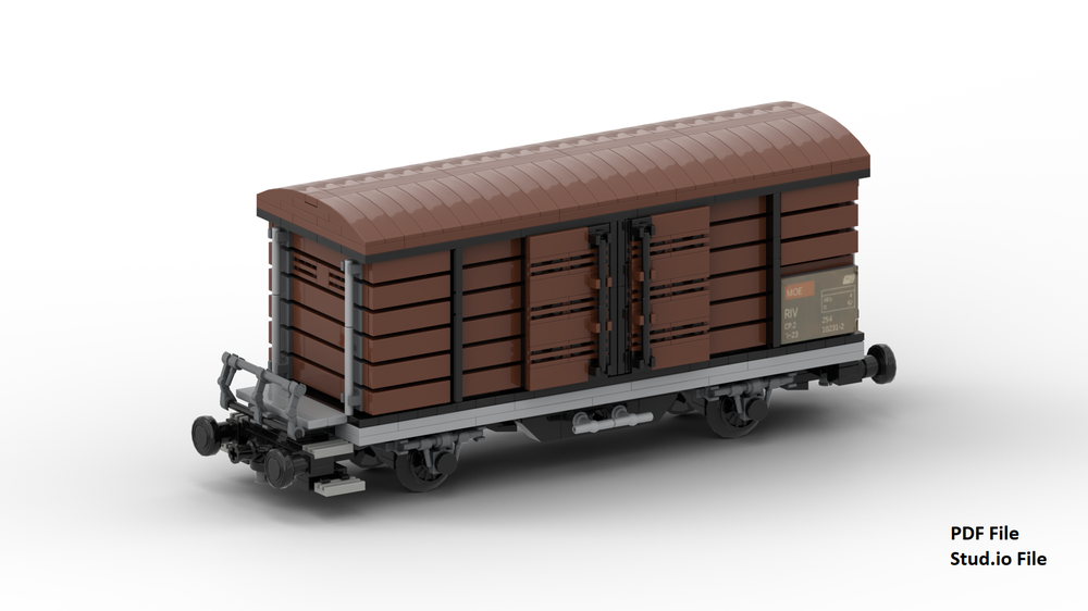 LEGO MOC Boxcar/ Goods wagon Hbi by KJViktor | Rebrickable - Build with ...