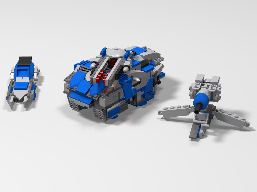 LEGO MOC 501st hover tank w/ artillery and speeder by Bhadi ...