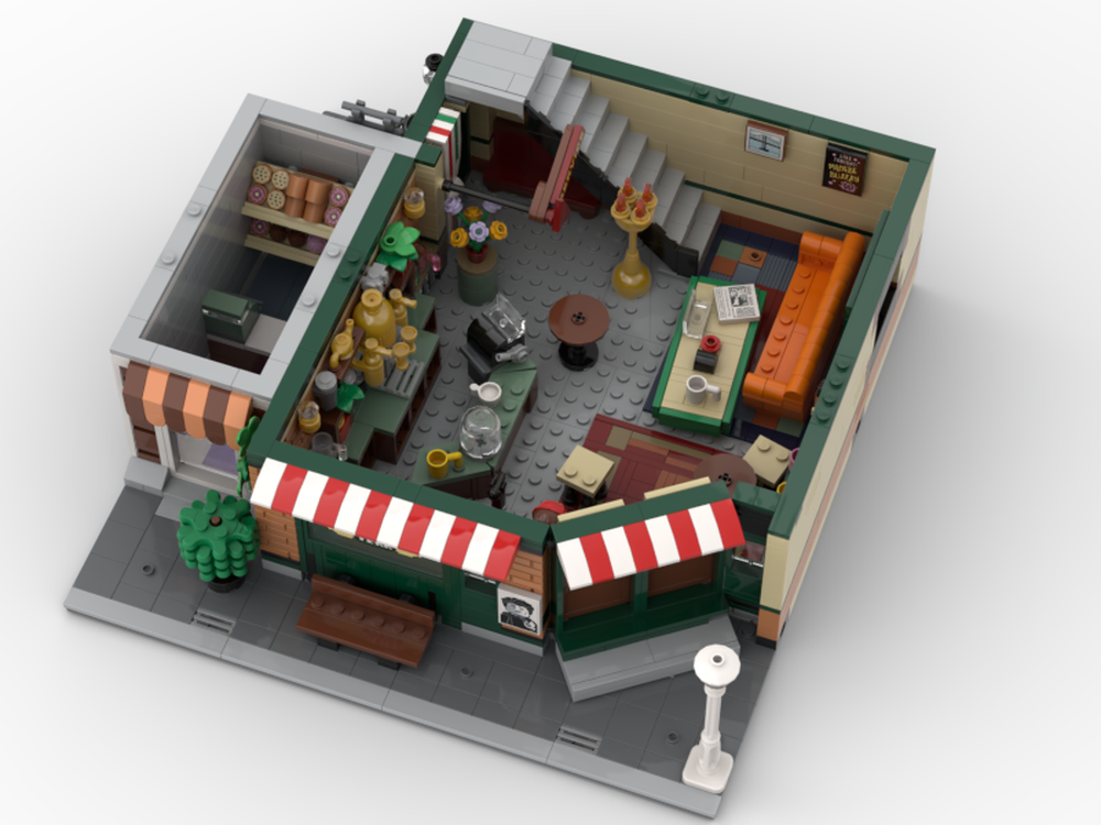 Lego Moc Modular Central Perk By Legofan21 Rebrickable Build With Lego