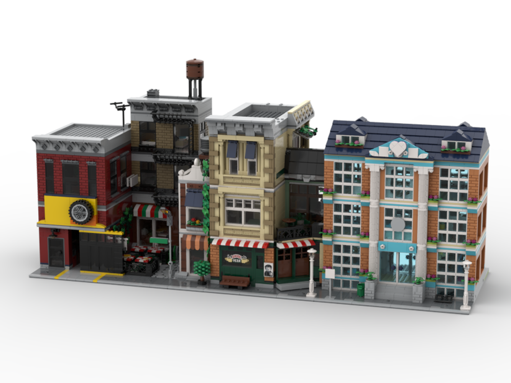 Lego Moc Modular Central Perk By Legofan21 Rebrickable Build With Lego