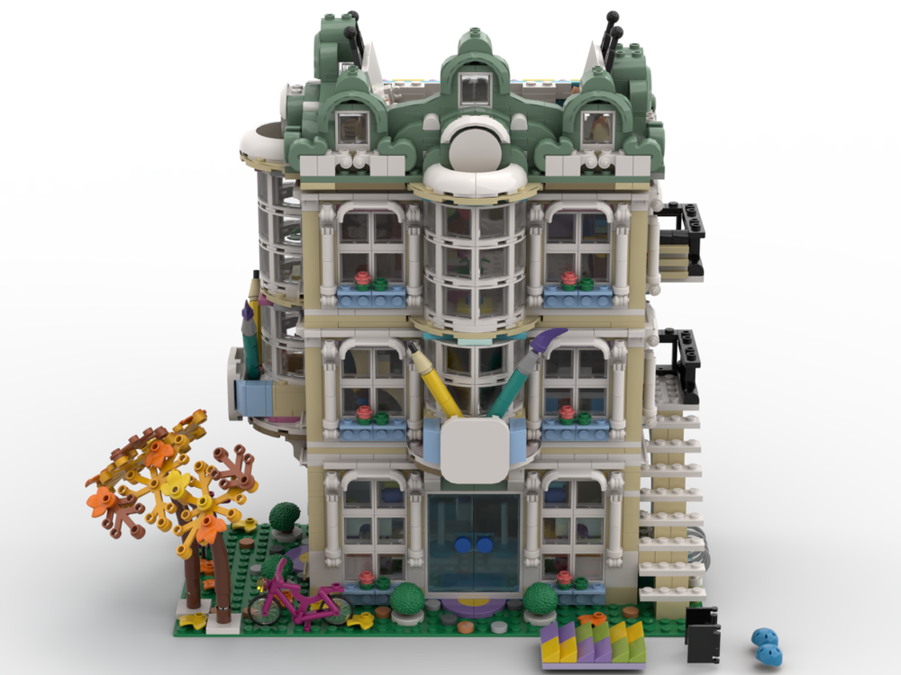 Lego Moc Emmas Art School Corner By Brick Artisan Rebrickable