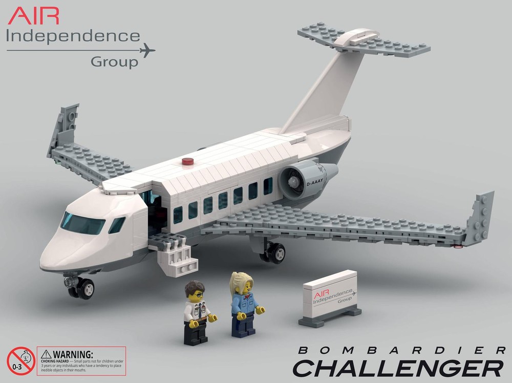 LEGO MOC Privat Jet (CL600 - Air Independence) by LeFisch | Rebrickable ...