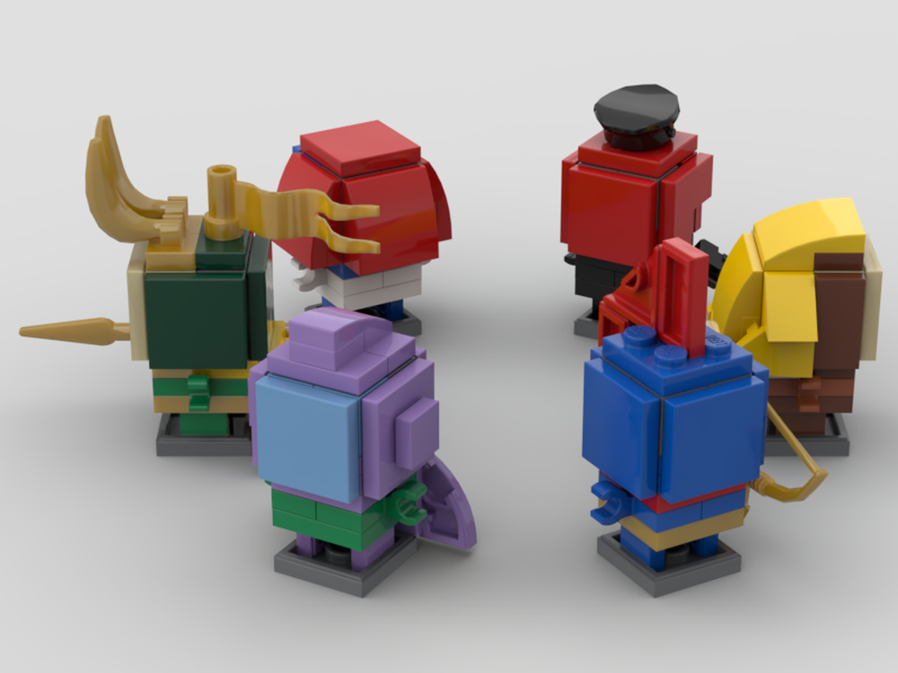 Lego Moc Mini Brickheadz Old School Marvel Vilains By Thierry
