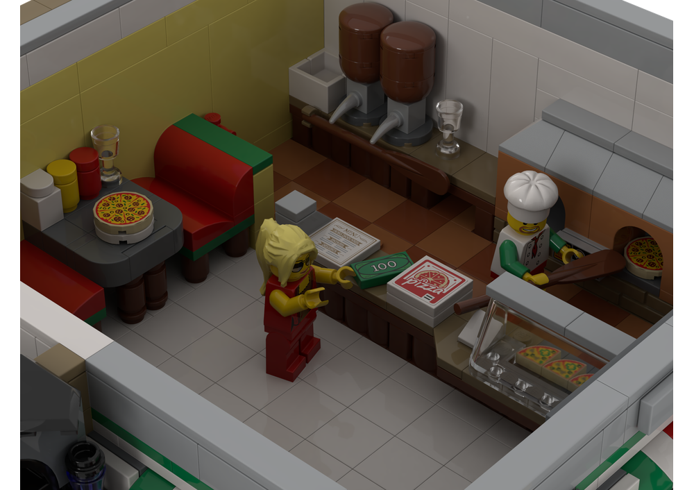 LEGO MOC New York Pizza & "Jerry's" Comedy Club by Brick.Mocman ...