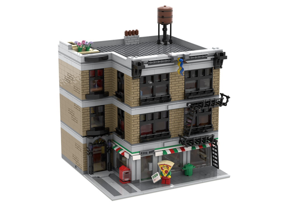 LEGO MOC New York Pizza & "Jerry's" Comedy Club by Brick.Mocman ...