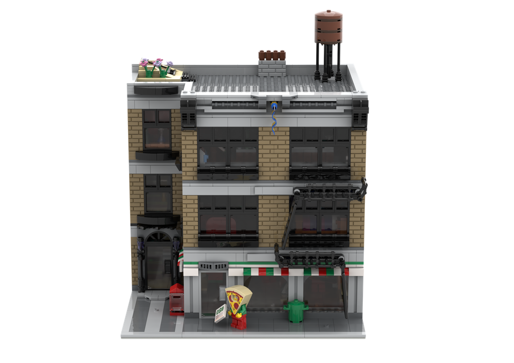LEGO MOC-114272 New York Pizza & "Jerry's" Comedy Club by Brick.Mocman ...