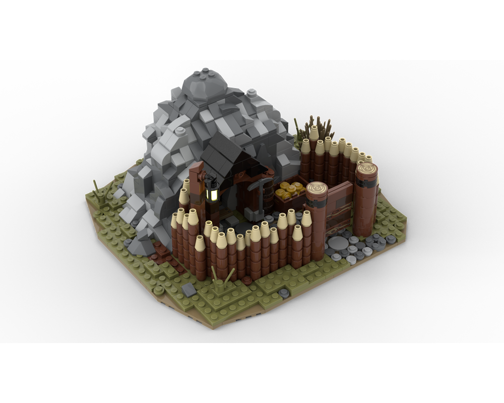 Lego Moc Medieval Gold Mine By Mocopolis Rebrickable Build With Lego