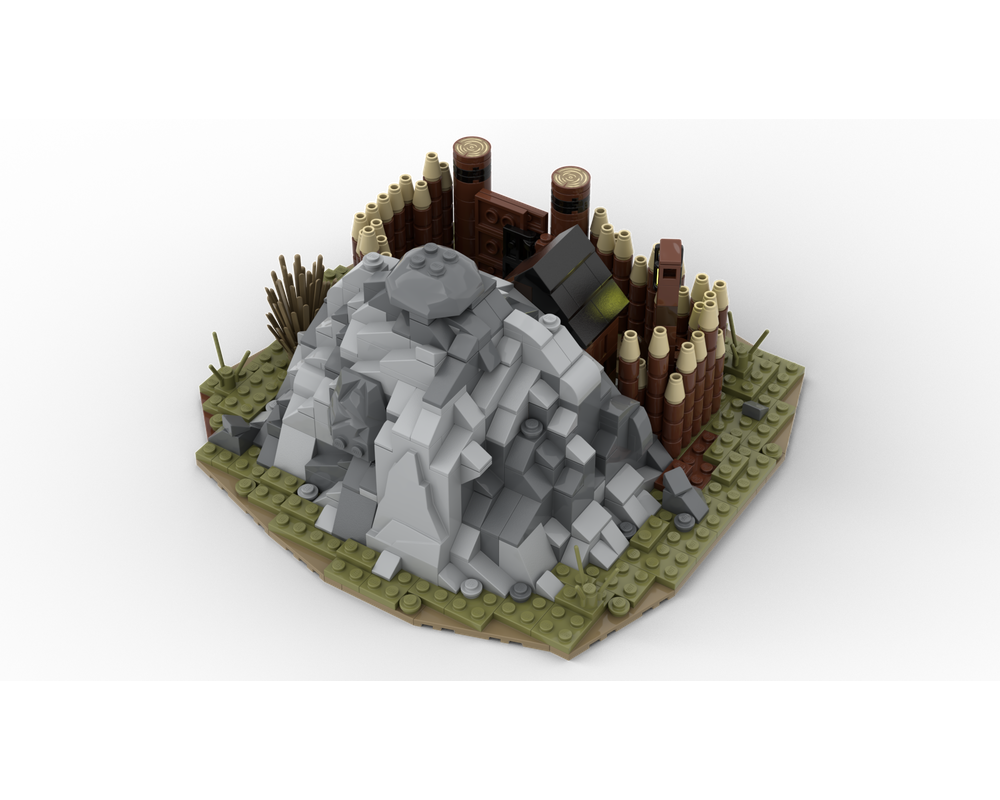 Lego Moc Medieval Gold Mine By Mocopolis Rebrickable Build With Lego