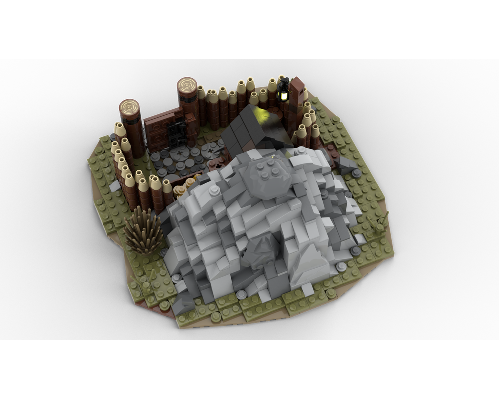 Lego Moc Medieval Gold Mine By Mocopolis Rebrickable Build With Lego