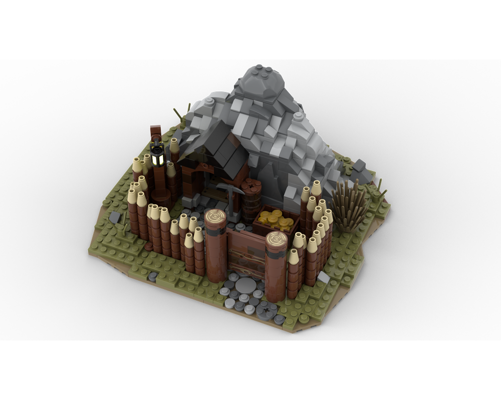 Lego Moc Medieval Gold Mine By Mocopolis Rebrickable Build With Lego