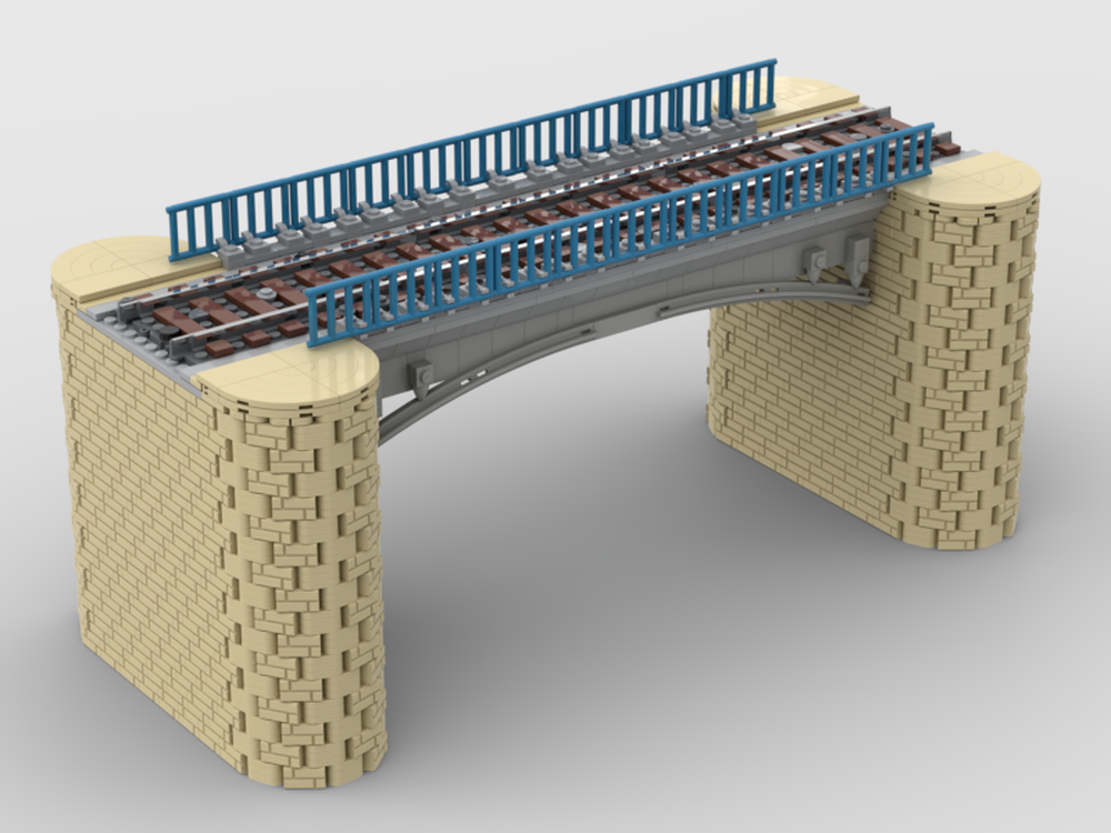 LEGO MOC Moderne Eisenbahnbrücke/Modern Railway Bridge by ...
