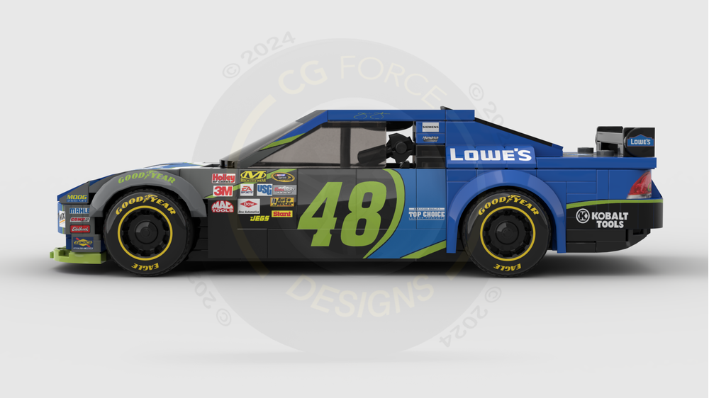 Lego Moc Nascar 2008 Hm Johnson By Cgforcedesigns Rebrickable Build