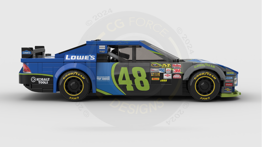 Lego Moc Nascar 2008 Hm Johnson By Cgforcedesigns Rebrickable Build