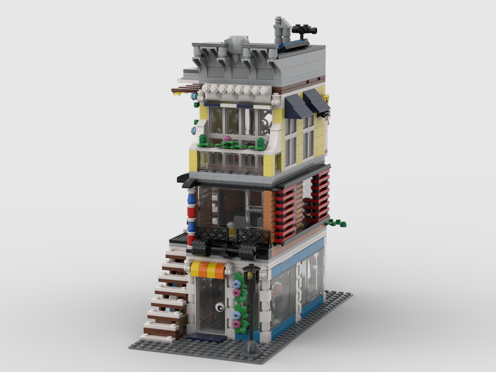 LEGO MOC Pet Store and Barber Shop by Noobricks | Rebrickable - Build ...