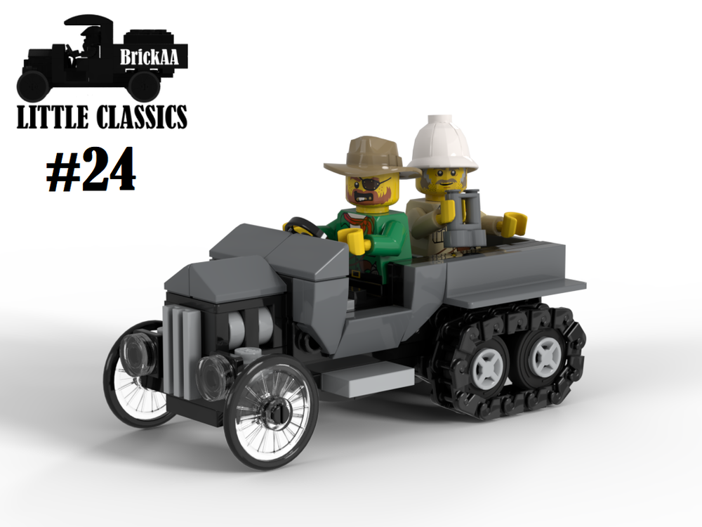 LEGO MOC Little classics #24 - Gray half-track by BrickAA | Rebrickable ...
